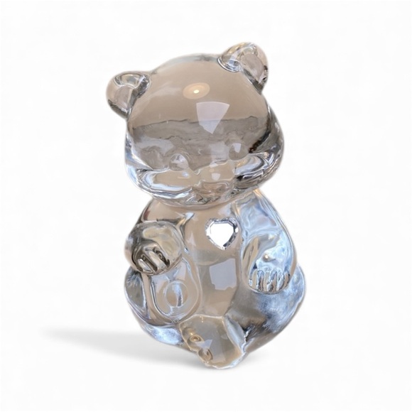 Fenton | Art | Fenton Glass Teddy Bear April Birthstone Bear Clear ...